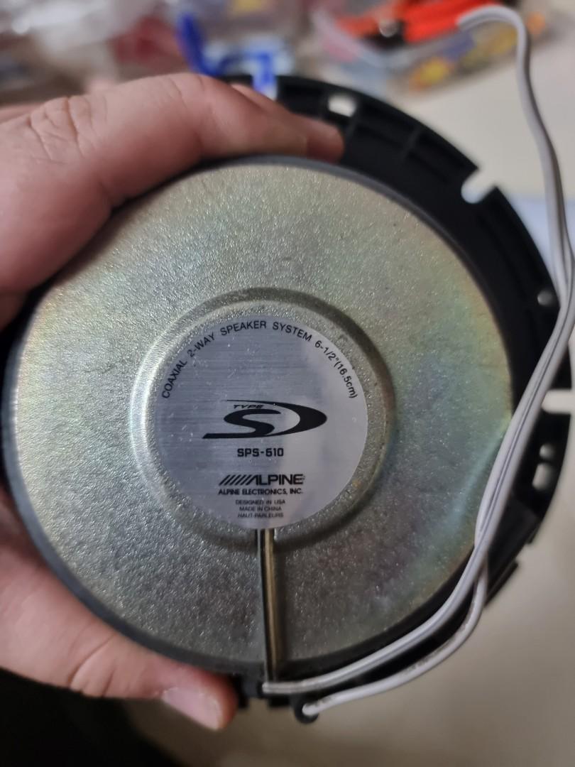 Alpine 6.5" car speaker SPS-610 coaxial 2 way speaker, Audio, Soundbars ...