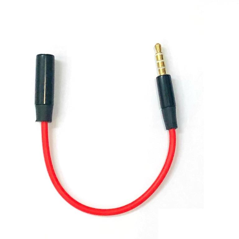 Audio Short Extension Cable Male to Female 3.5mm 16.5cm Stereo Aux ...