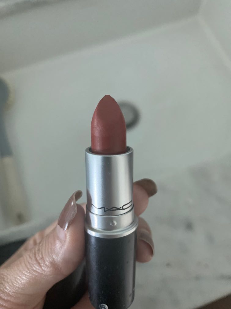 Authentic Mac Lipstick Mocha Satin, Beauty & Personal Care, Face ...