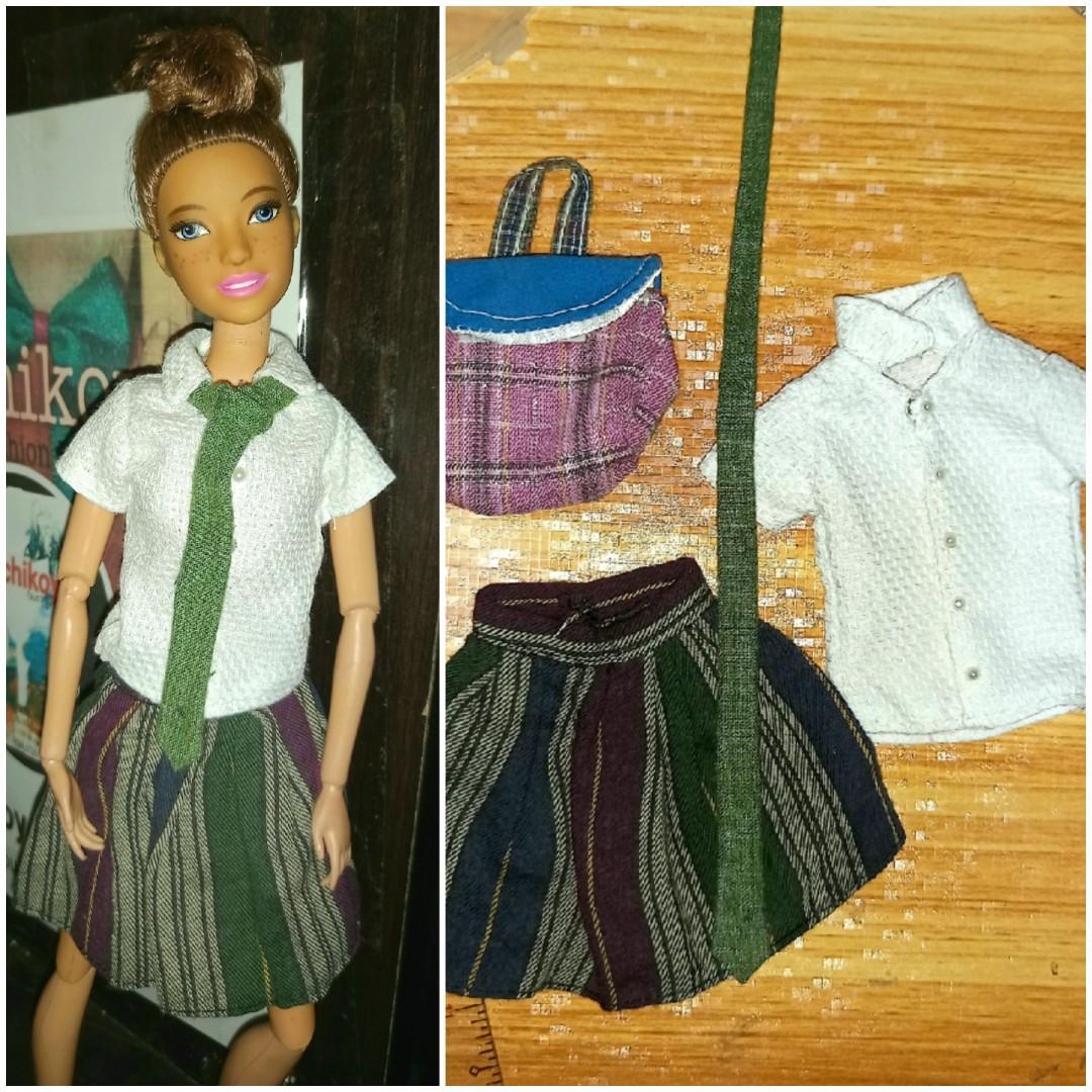 Barbie doll play school uniform only, Babies & Kids, Babies & Kids ...