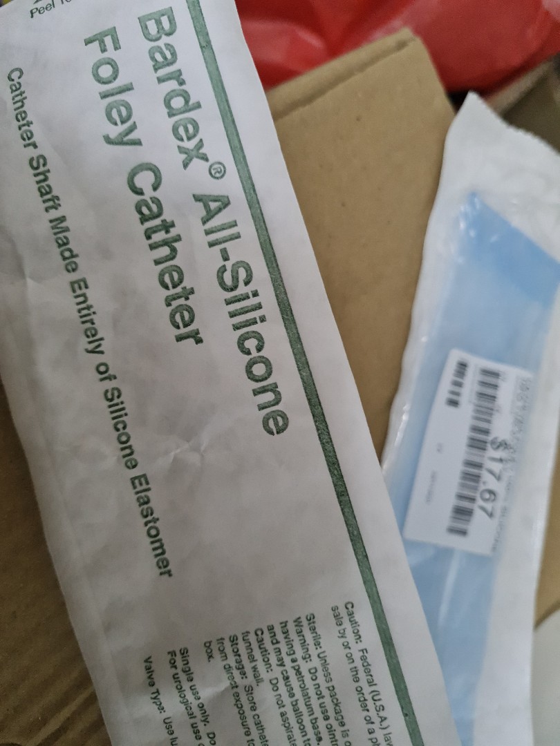 Bardex All Silicone Foley Catheter, Health & Nutrition, Medical ...