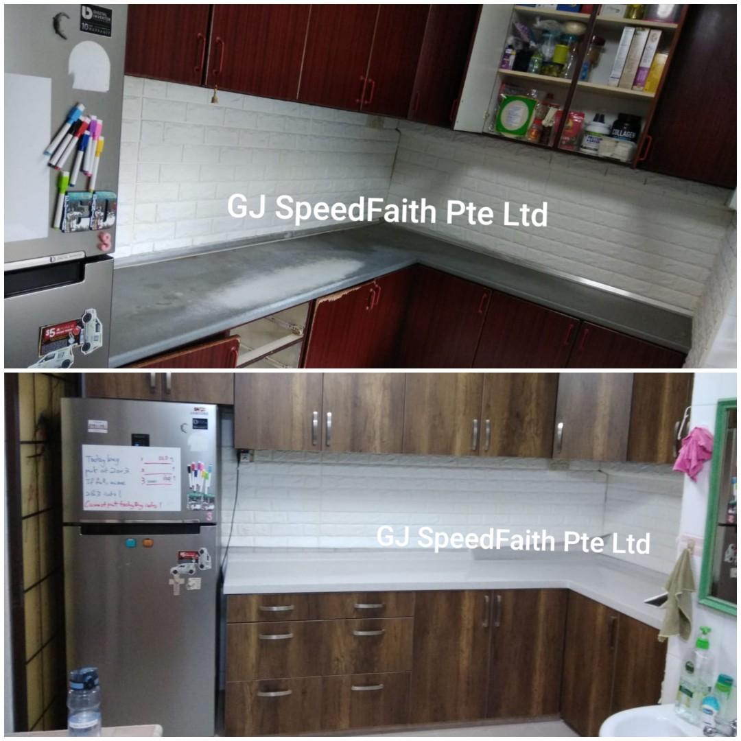 Cabinets Repair or Replacement / Table top Replacement, Home Services ...