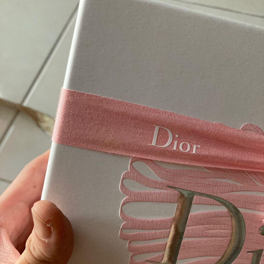 Dior Valentine Box with pink gold ribbon and Dior tissue paper, Luxury ...