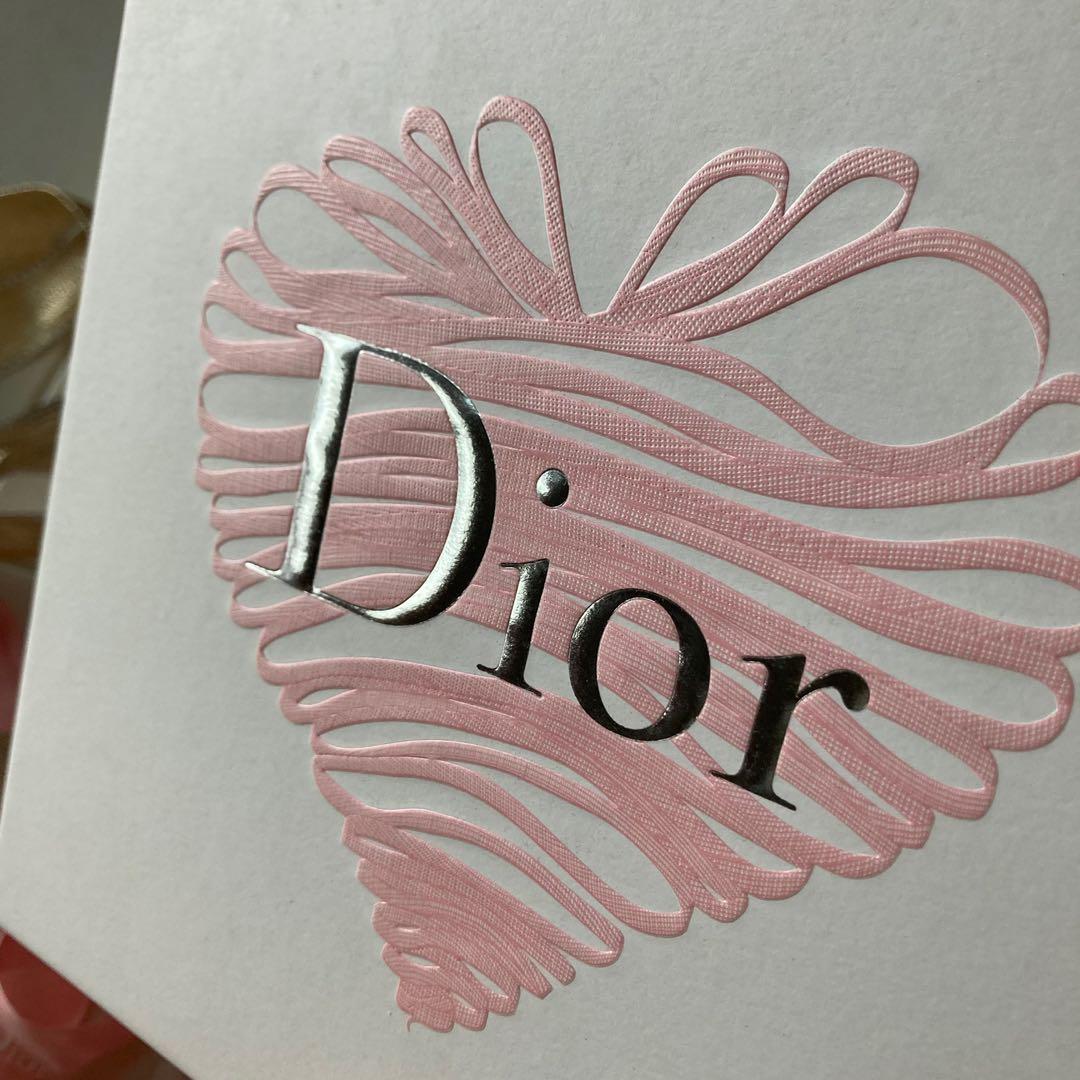 Dior Valentine Box with pink gold ribbon and Dior tissue paper, Luxury ...