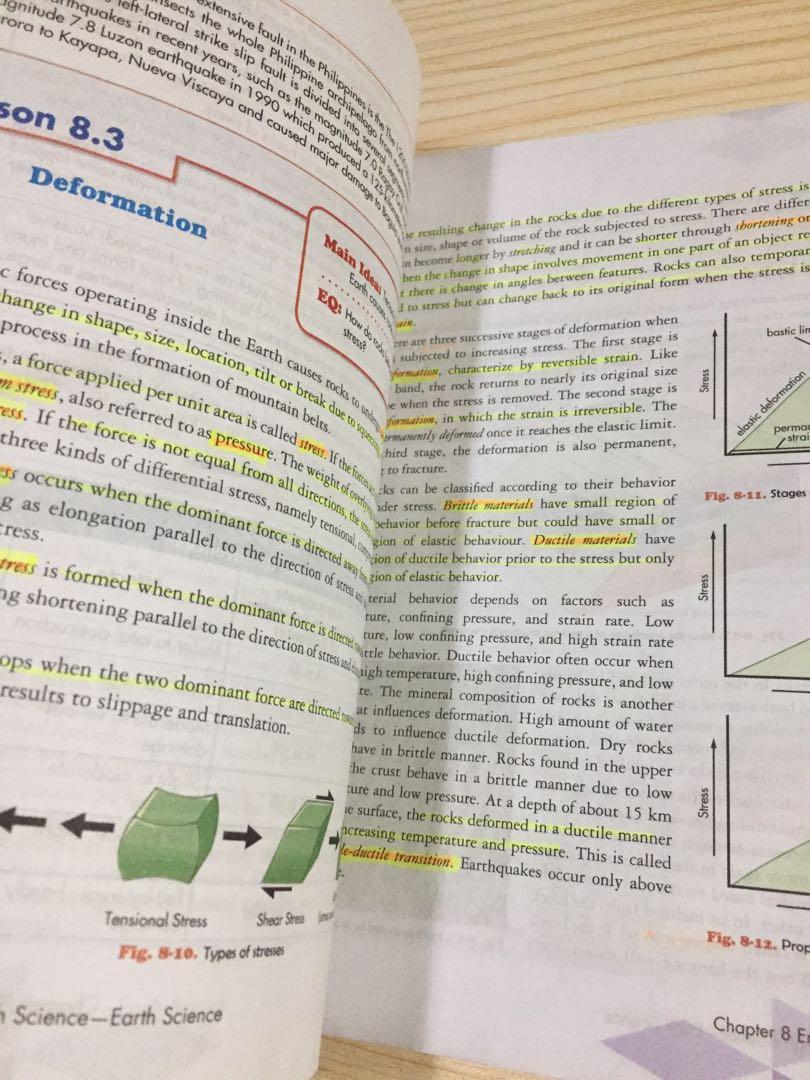 Earth Science SHS, Hobbies & Toys, Books & Magazines, Textbooks on ...