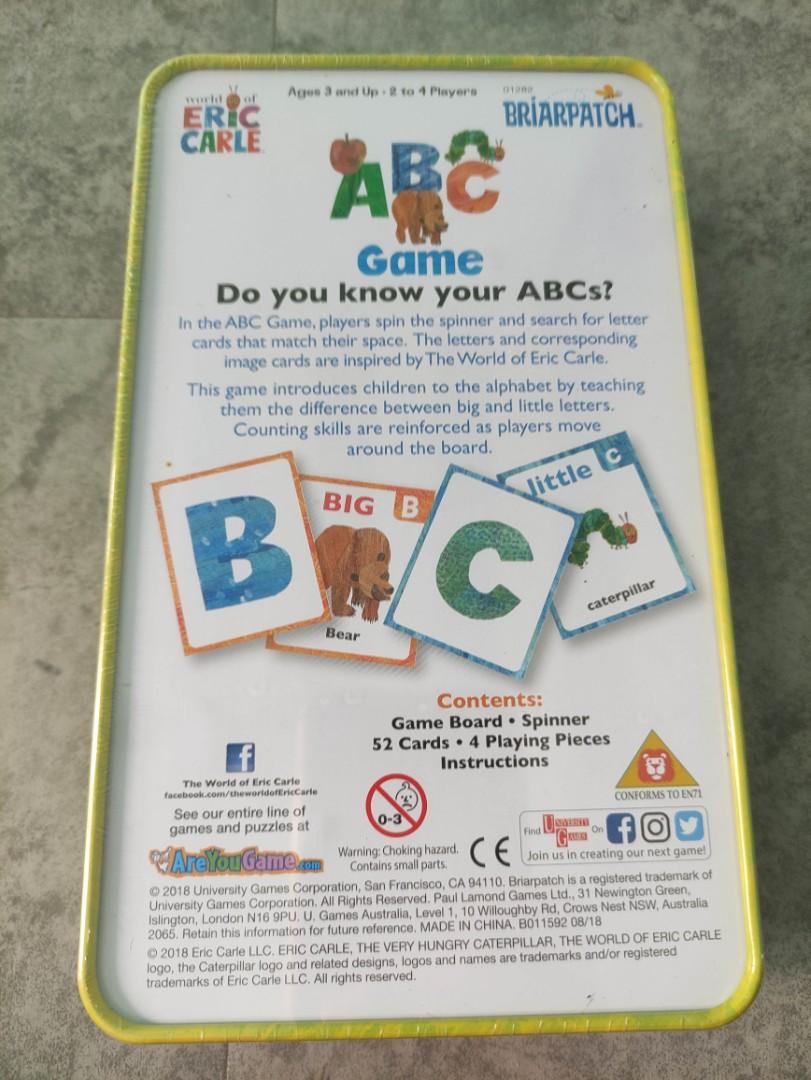Eric Carle ABC Game, Hobbies & Toys, Toys & Games on Carousell