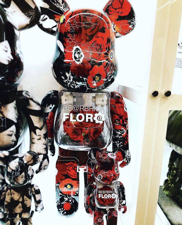 Flora Flor@ Bearbrick 400% + 100%, Hobbies & Toys, Toys & Games on ...