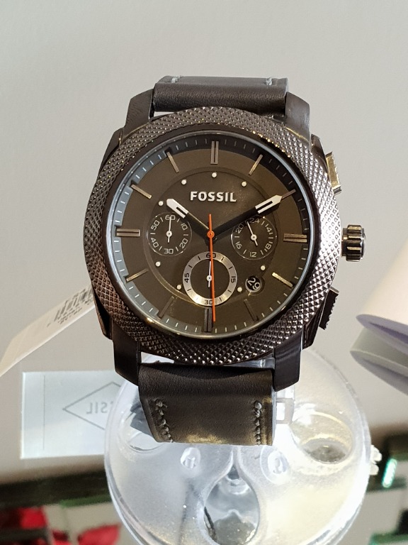 Fossil Machine FS4777 Chronograph Gunmetal-Tone Stainless Steel Men's ...
