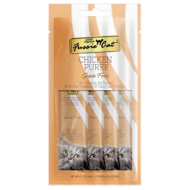 Fussie Cat Puree Super Premium Chicken 14g X 4tubes, Pet Supplies, Pet ...