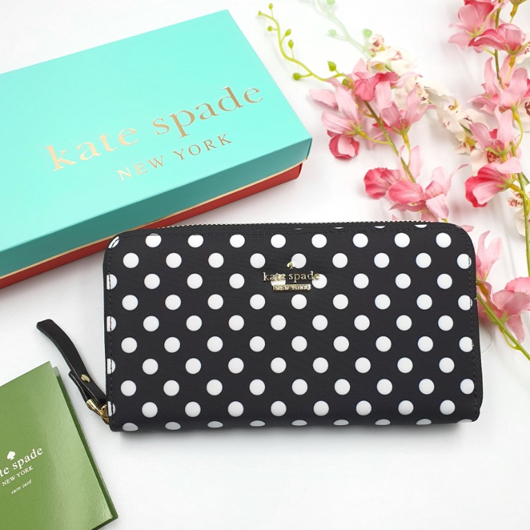 Guaranteed Authentic Kate Spade Classic Polka Dots Print Lyla Women's ...