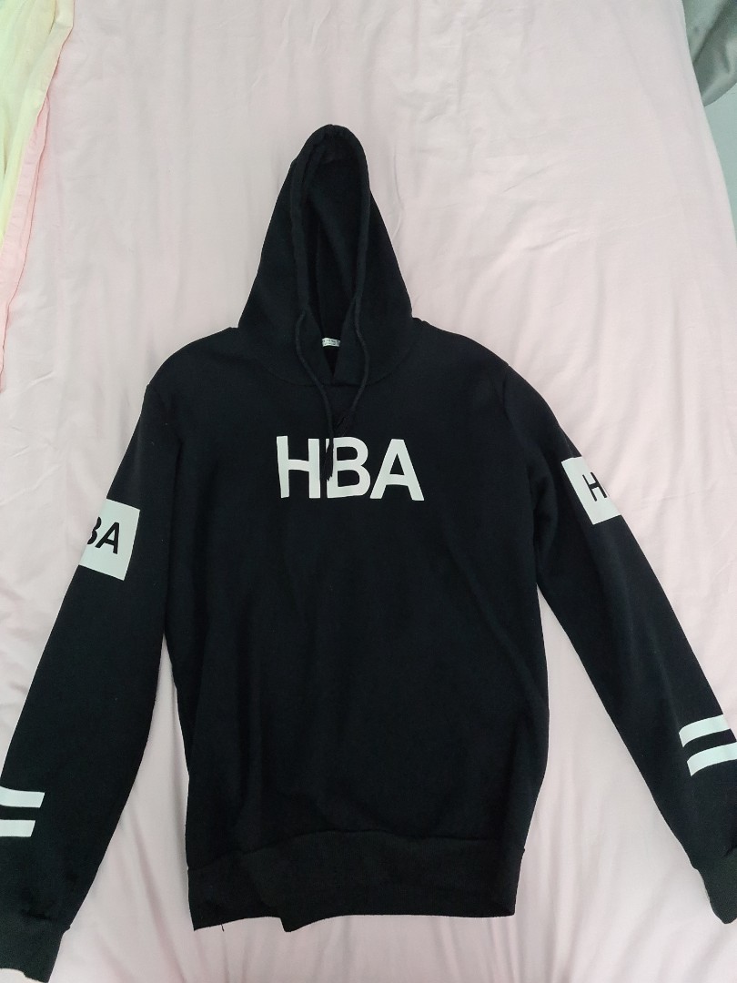 HBA Black Hoodie, Men's Fashion, Tops & Sets, Hoodies on Carousell