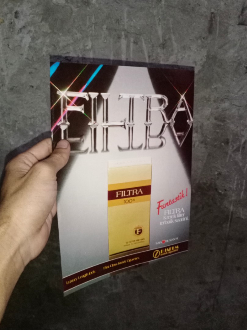 Iklan rokok Jadul Filtra, Antik, Pajangan di Carousell