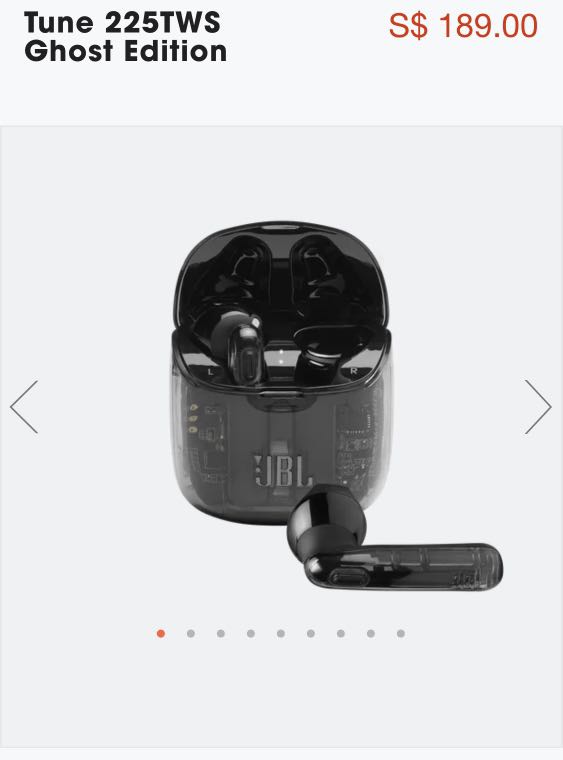JBL Tune 225 TWS Ghost Edition, Audio, Earphones on Carousell