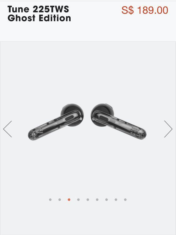 JBL Tune 225 TWS Ghost Edition, Audio, Earphones on Carousell