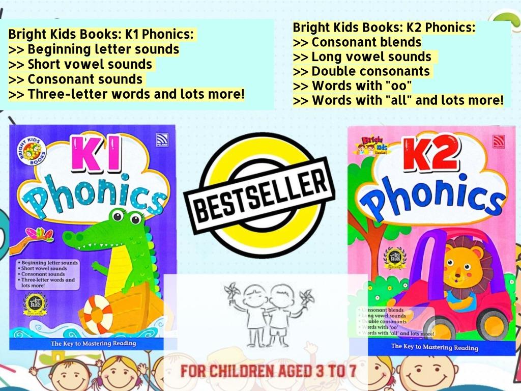 K1 & K2 Phonics (AGED 3 TO 7) (PRESCHOOL) (Bright Kids Books) (EARLY ...