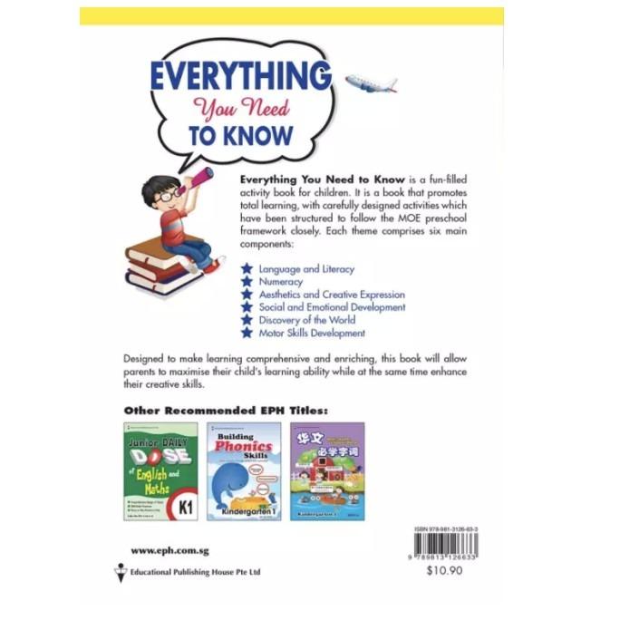 K1 Everything You Need To Know / Kindergarten 1 English Assessment Book ...