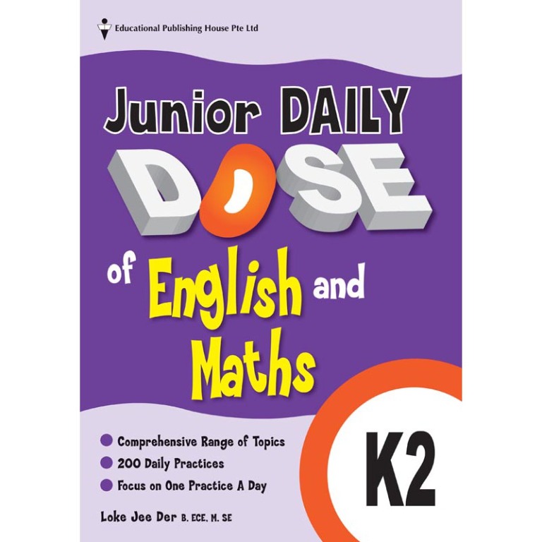 K2 Junior Daily Dose of English and Mathematics/ Kindergarten 2 English ...