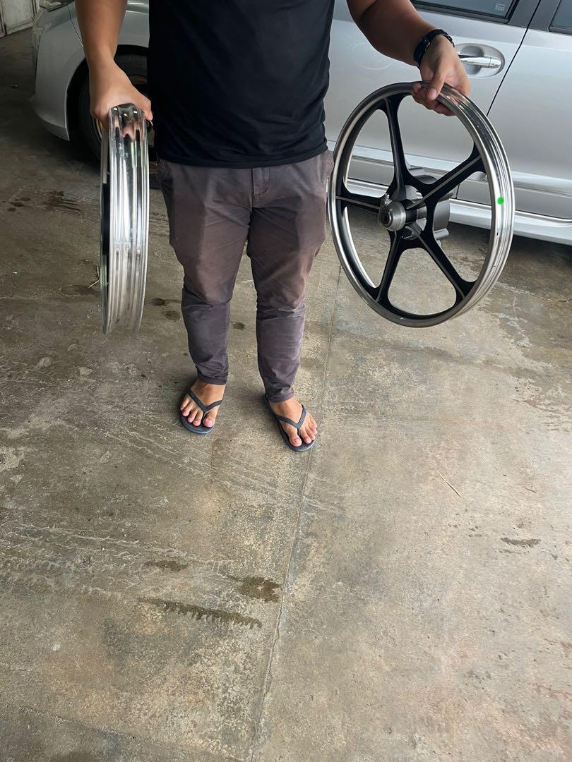 Kh100 GTO AR80 AR125 YPVS RXZ 125z y15 rim custom murah kawasaki k1 ...