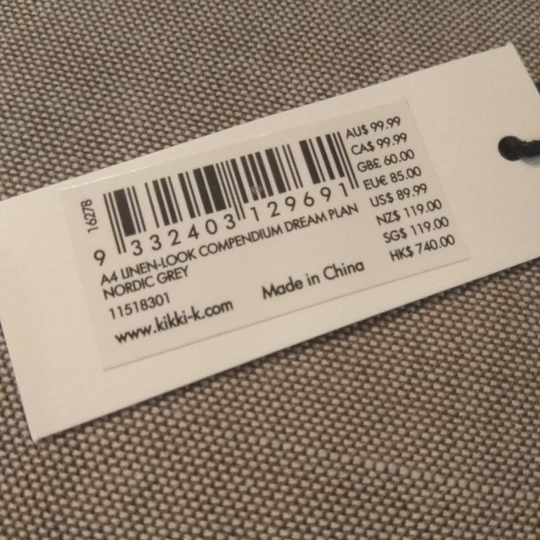 kikki.K A4 Linen-Look Compendium | ALBOEFS, Hobbies & Toys, Stationery ...