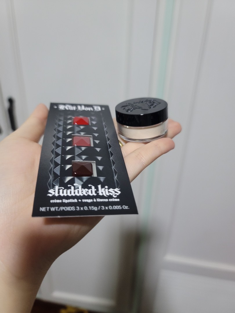 KVD mini Loose Setting Powder and Lipstick Blister pack, Beauty ...