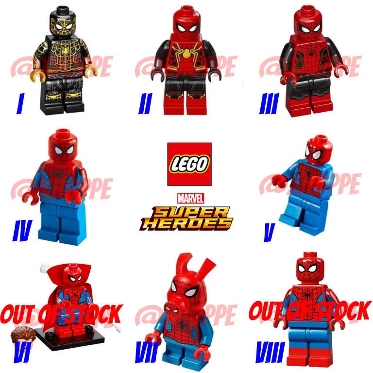 LEGO Spider-Man and Spider-Ham minifigures, Hobbies & Toys, Toys ...