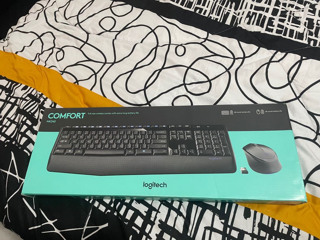 Logitech MK 345 Wireless Keyboard and Mouse, Computers & Tech, Parts ...