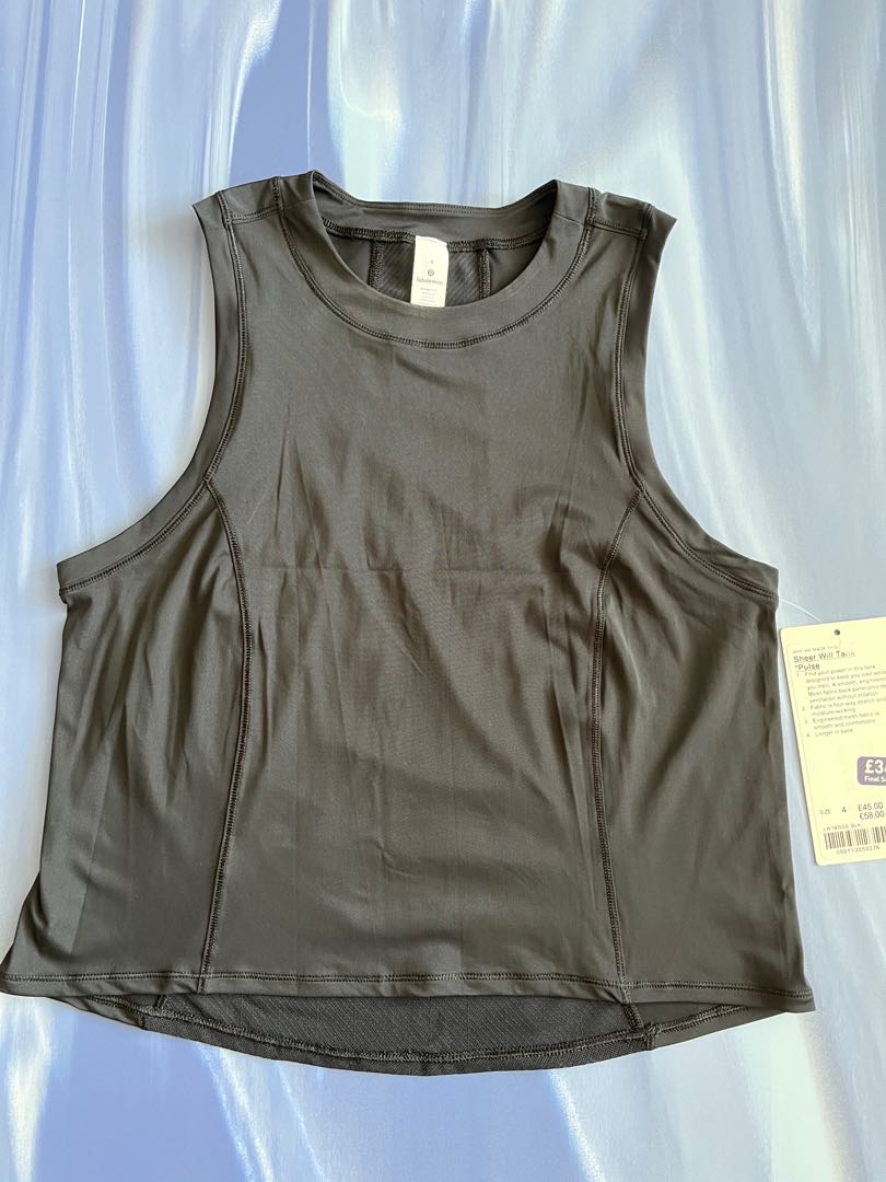 Lululemon Sheer Will Tank Pulse, Women's Fashion, Activewear on Carousell