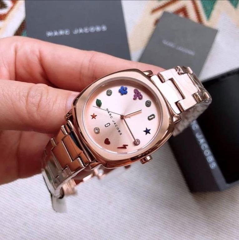 Marc Jacobs MJ3550 Mandy Rose Gold Tone Ladies Watch With 1 Year ...