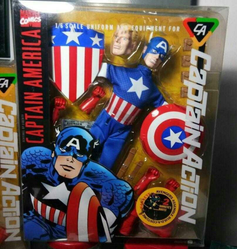 Marvel Captain Action Doll: Captain America 1/6 Scale Figure, Hobbies ...
