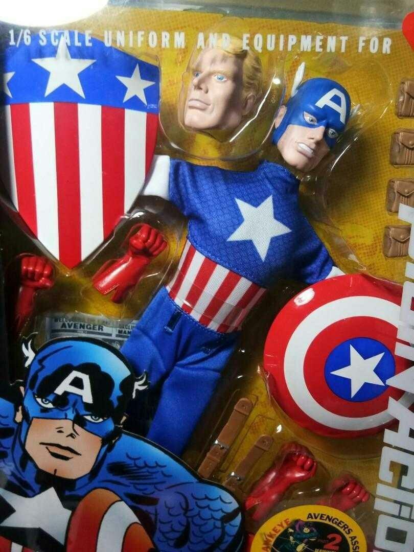 Marvel Captain Action Doll: Captain America 1/6 Scale Figure, Hobbies ...