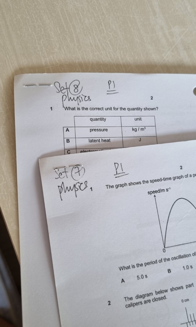 o'lvl phy mcq practice paper, Hobbies & Toys, Books & Magazines ...