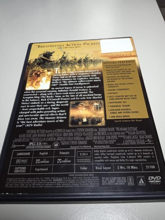 Original DVD Box Set The Mummy Collection, Hobbies & Toys, Music ...