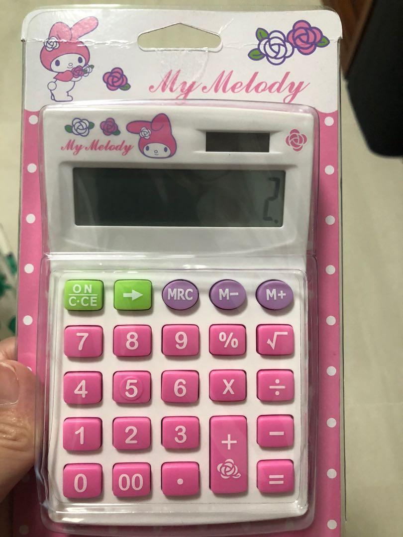 Original Sanrio my melody calculator, Hobbies & Toys, Stationery ...