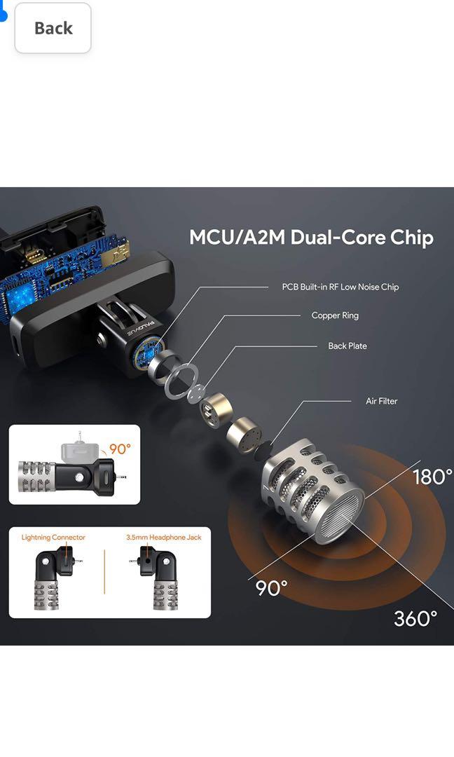 PALOVUE iMic Portable Microphone with Lightning Connector for iPhone ...