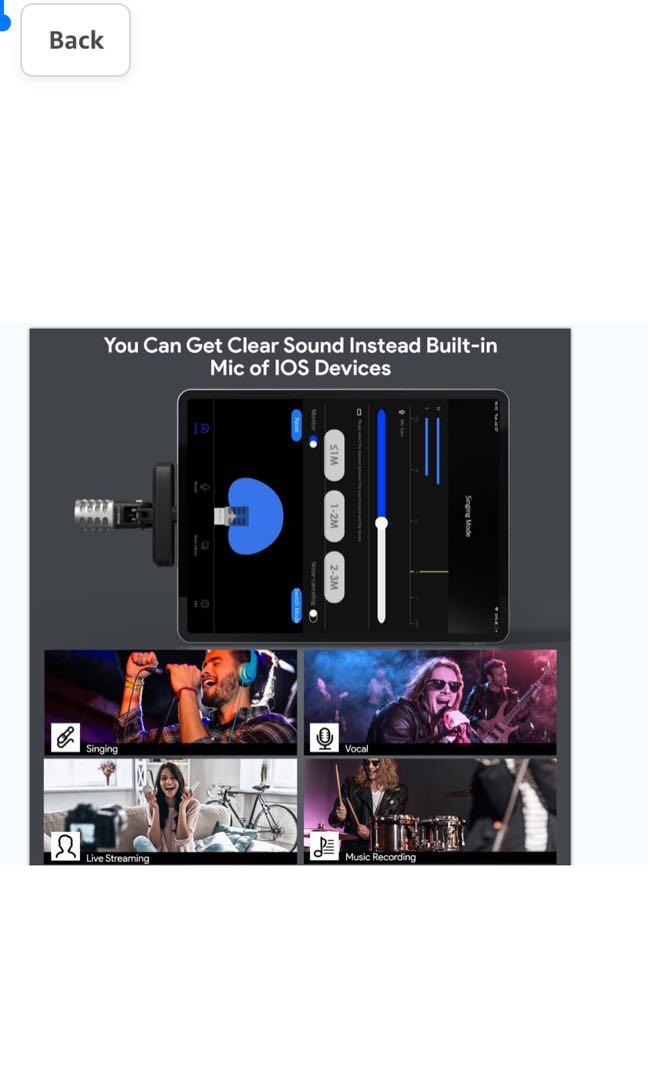 PALOVUE iMic Portable Microphone with Lightning Connector for iPhone ...