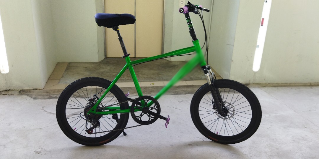 Personalized/Upgraded 22" Mini Velo w/ Front Suspension & Shimano gear ...