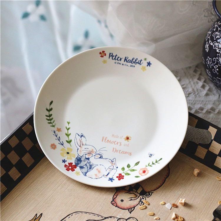 Peter Rabbit Cute Girl Heart Ceramic Plate Chinese and Western Plate ...