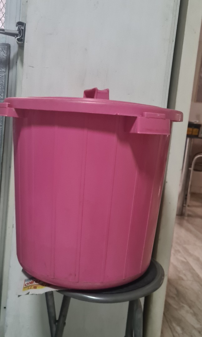 Pink air tight storage container, Furniture & Home Living, Home ...