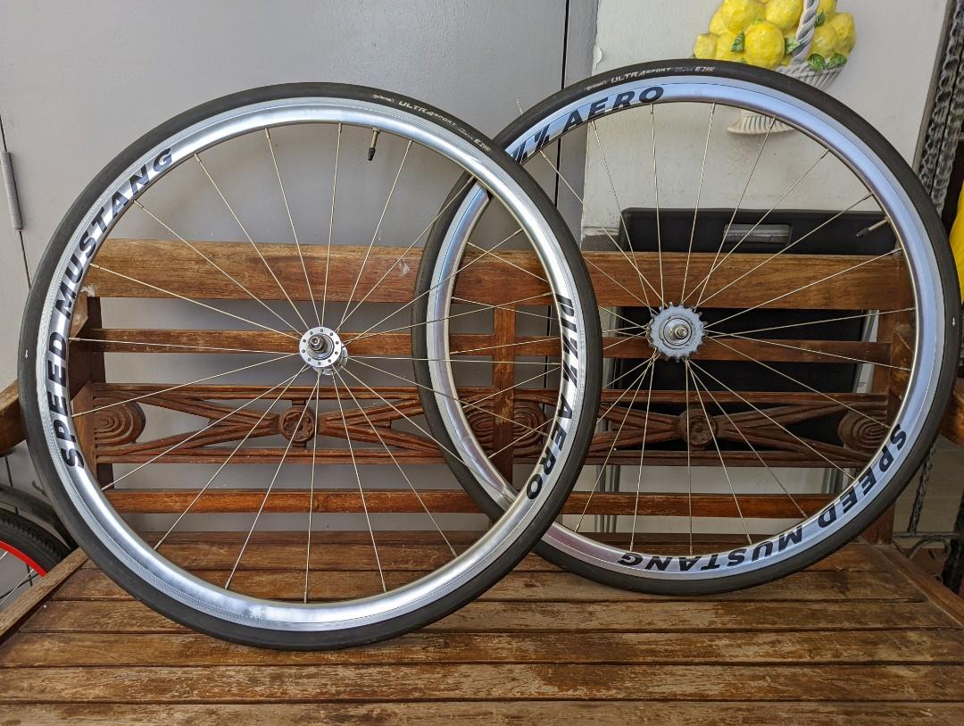 Pizz Speed Mustang Chrome wheelset, Sports Equipment, Bicycles & Parts ...