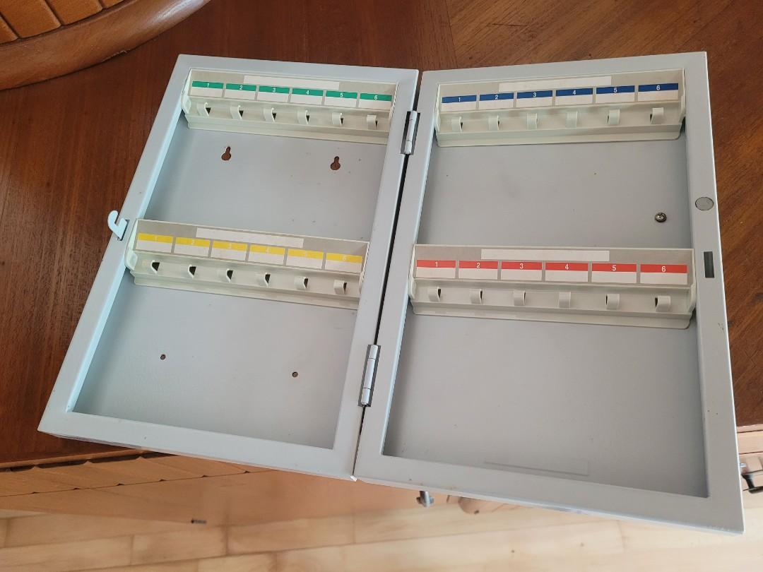 PRE-OWNED - Powdercoat Metal 24-key Key Press Cabinet, Furniture & Home ...