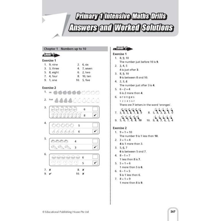 Primary 1 Intensive Mathematics Drills/Primary 1 Mathematics Assessment ...