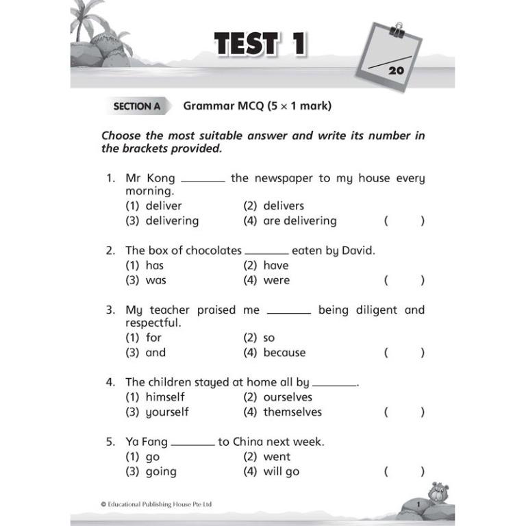 Primary 2 English Class Tests/Primary 2 English Assessment Book ...