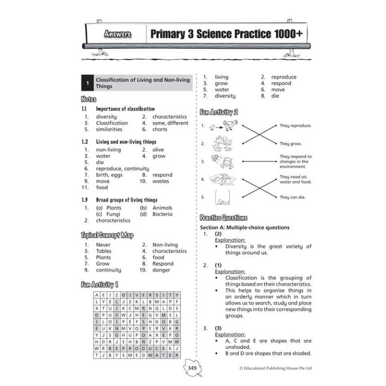 Primary 3 Science Practice 1000+ - 2E/Primary 3 Science Assessment Book ...