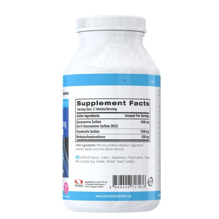 Principle Nutrition TGC Triple Strength Glucosamine + Chondroitin ...