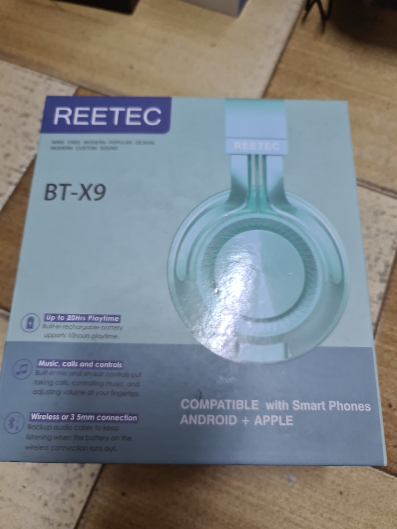 Reetec BT-X9 Headphone, Audio, Headphones & Headsets on Carousell