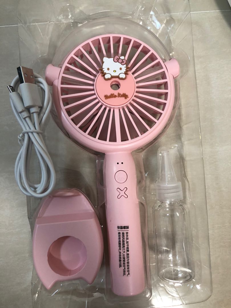 Sanrio hello kitty portable fan, Furniture & Home Living, Lighting ...