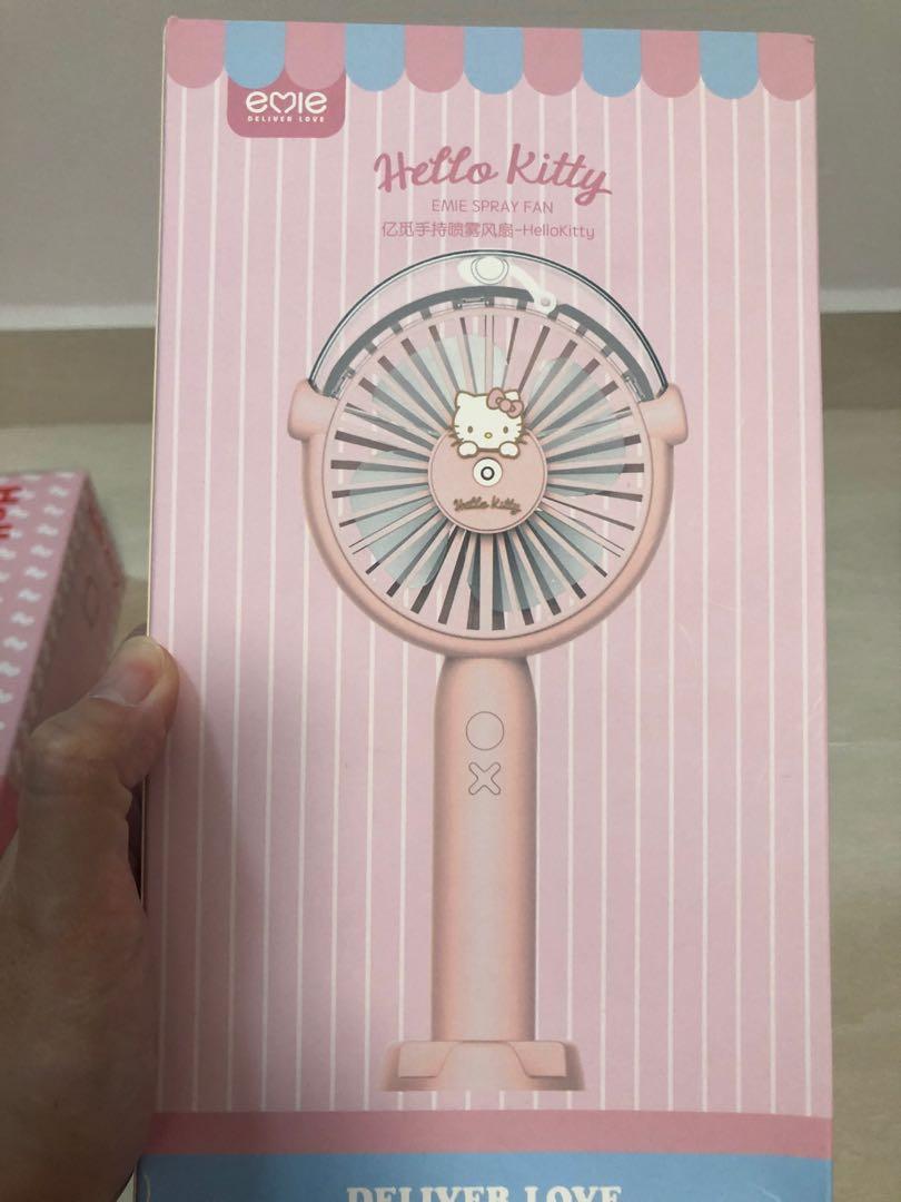 Sanrio hello kitty portable fan, Furniture & Home Living, Lighting ...