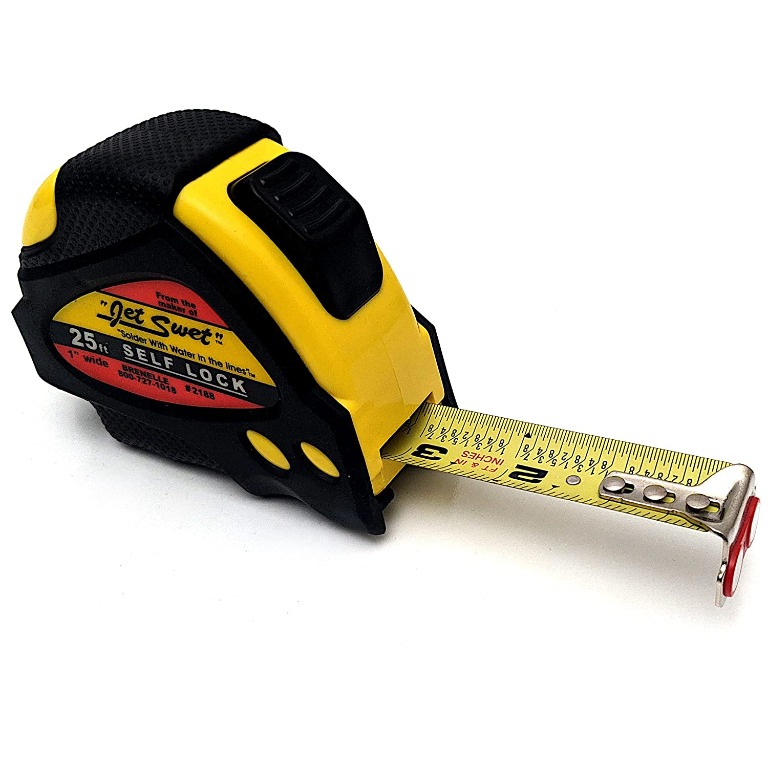 [SG stock] Jet Swet Tape Measure 25-FT with Fractions, Self-Locking ...