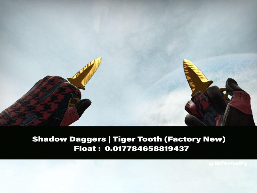 Shadow Daggers Tiger Tooth FN CSGO SKINS KNIVES, Video Gaming, Gaming ...