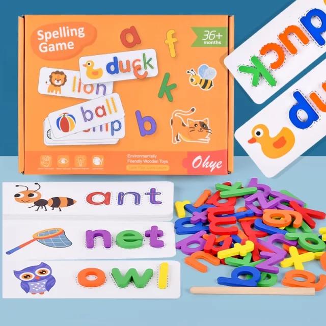 Spelling Game Flash Cards with Alphabets, Hobbies & Toys, Toys & Games ...